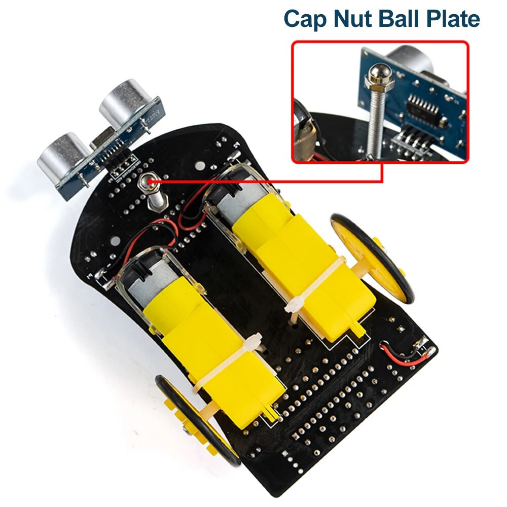51 MCU smart car ultrasonic obstacle avoidance car tracking ranging ...