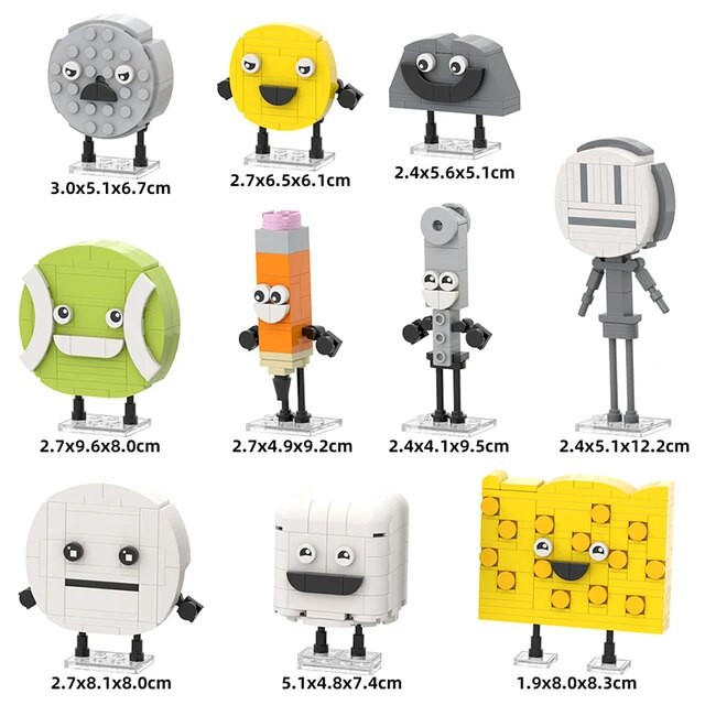Bfdi Battle For Dream Island Inanimate Objects Building Blocks Set Game