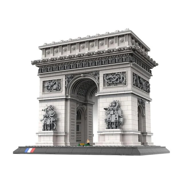 Gobricks MOC France Famous Arc De Triomphe Bricks World Building Arc De ...