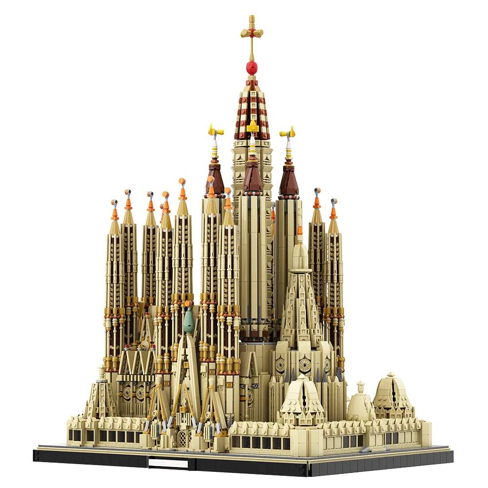 Famous Medieval Architecture MOC-65795 Sagrada Familia Model Bricks Kit ...