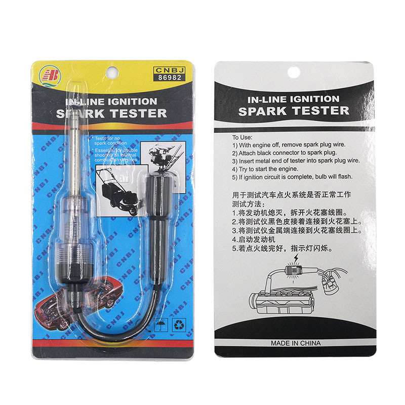 Spark Plug Tester 12V In-Line Wire Ignition Plug Analyzer Spark Plug ...