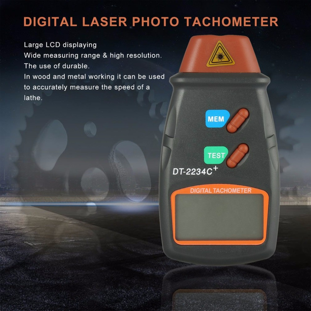 Kebidumei Digital Laser Tachometer Hour Meter Diagnostic tool Non ...