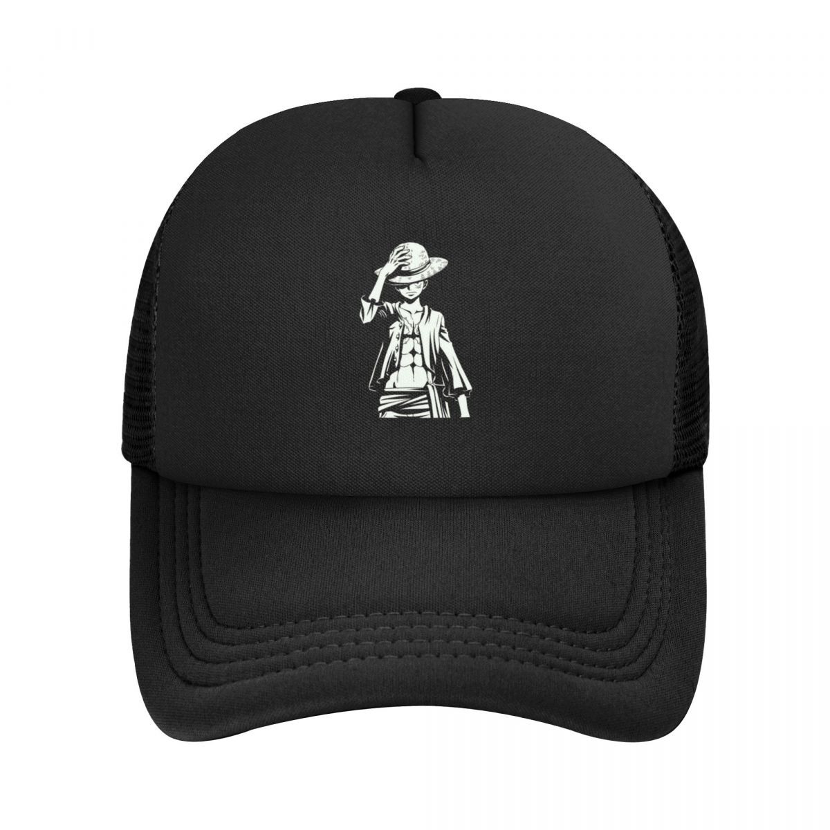 One Piece Luffy Anime Baseball Caps Mesh Hats Adjustable Outdoor Unisex ...