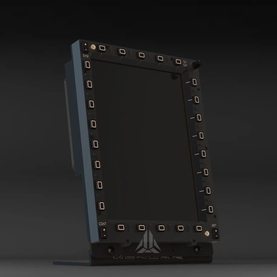 JF-17 FC-1 MFD instrument, Microsoft simulated flight cockpit DCS BMS ...