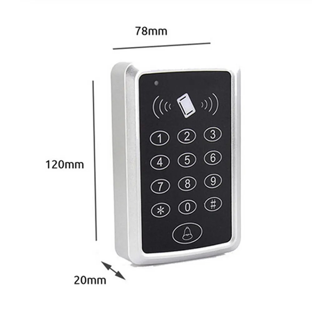 IP67 Waterproof RFID 125KHz Access Control Keypad Touch Screen Access ...