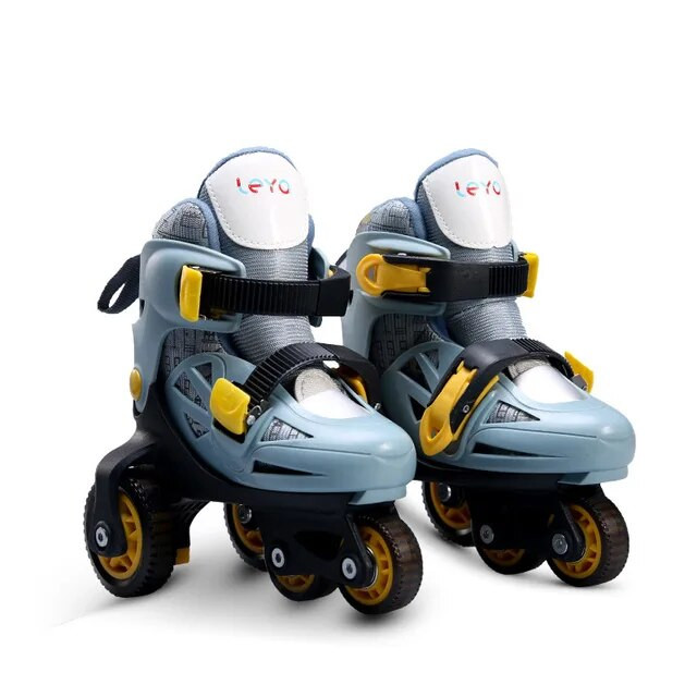 Double Line Roller Skates For Kids Adjustable 4-wheel Skating Shoes ...