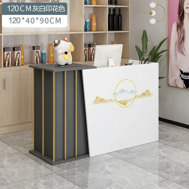 Reception Desk Barber Shop Light Luxury Cashier Clothing Shop Counter ...