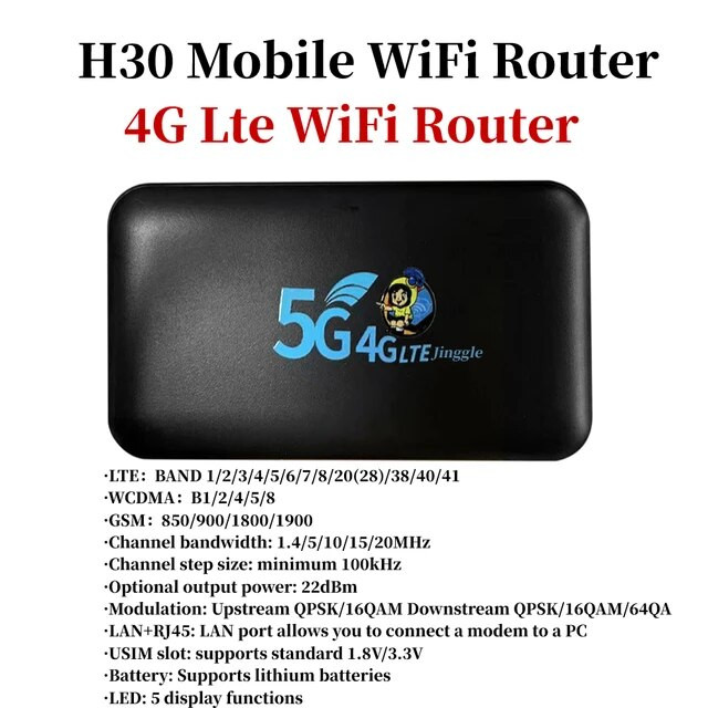 4G WiFi Router 150Mbps USB Dongle Mobile Hotspot Portable Outdoor ...