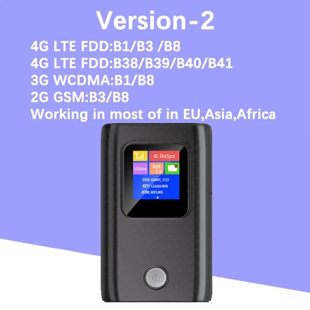 KuWFi 4G Mobile Router 150Mbps Portable Lte Router Mini Modem 6000mAh ...
