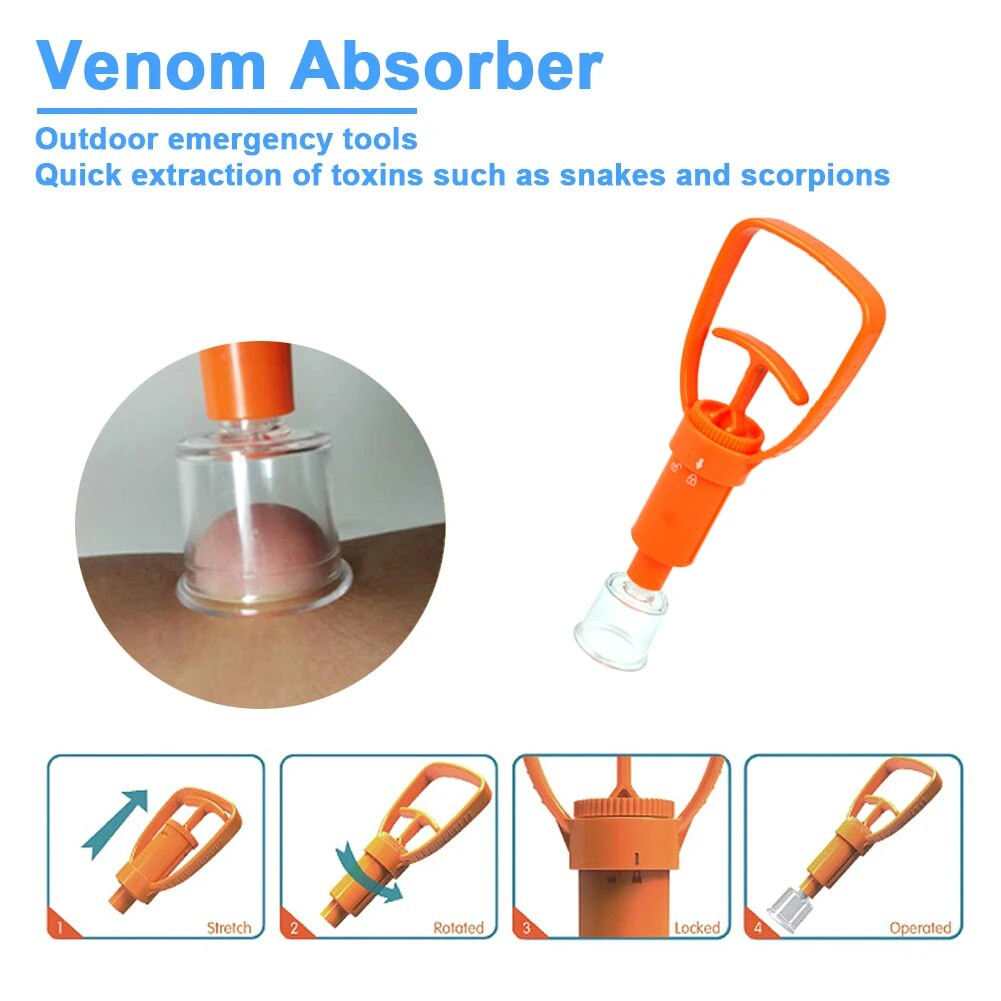 Venom Extractor Venom Snake Mosquito Bee Bite Vacuum Suction Pump ...