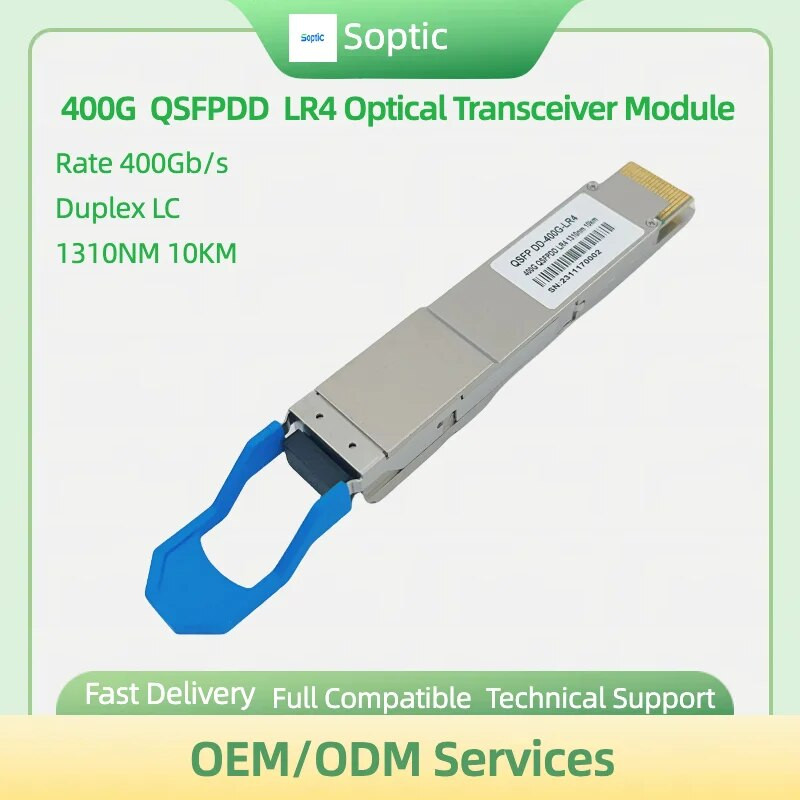 Cisco Compatible 400GBASE-LR4 QSFPDD PAM4 1310nm 10km DOM Duplex LC UPC ...