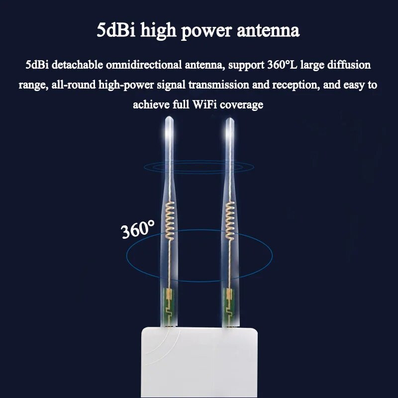 KuWfi 4G Wifi Router with Sim Card 300Mbps 4 Antennas LCD Display ...
