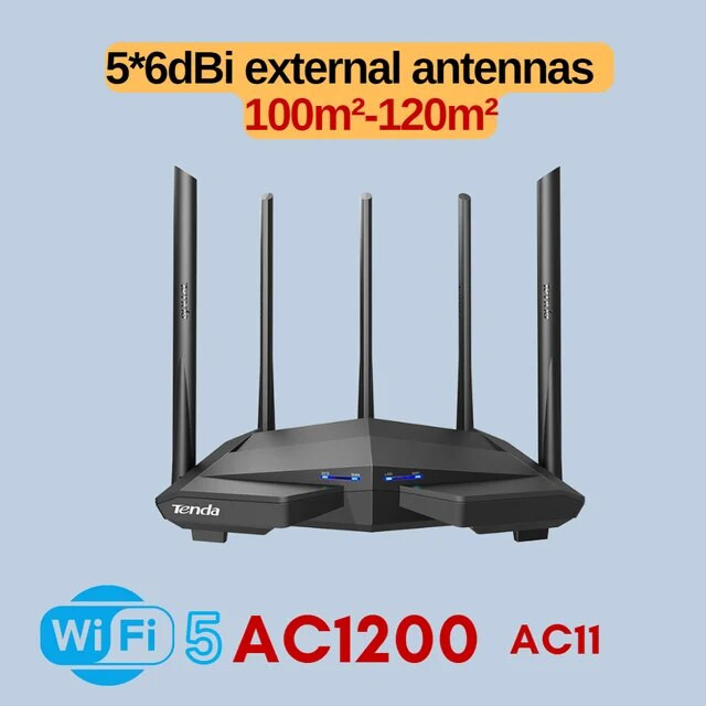 WiFi 6 Router AX3000 Gigabit Wireless Repeater Tenda 2.4G 5Ghz Gigabit ...