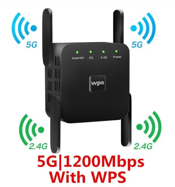 Wireless WIFI Repeater Wi Fi Booster Amplifier Network Expander Router ...