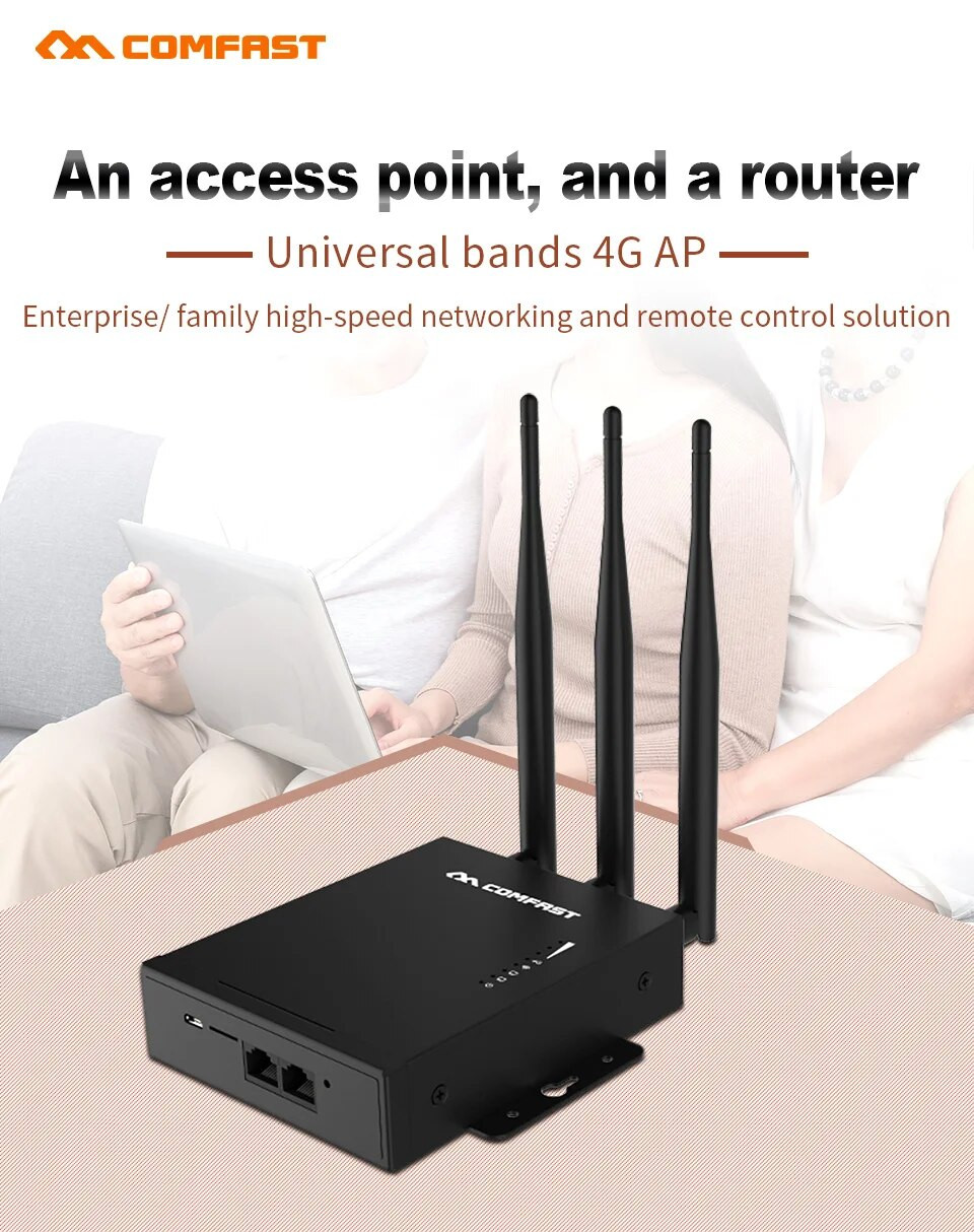 High Speed Outdoor 4G LTE Wireless AP Waterproof Sim Card Wifi Router ...