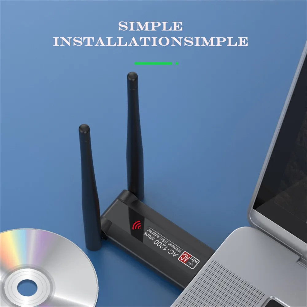 Dual Band 1200Mbps USB RTL8812 Wireless AC1200 Wlan USB3.0 Wifi Lan ...