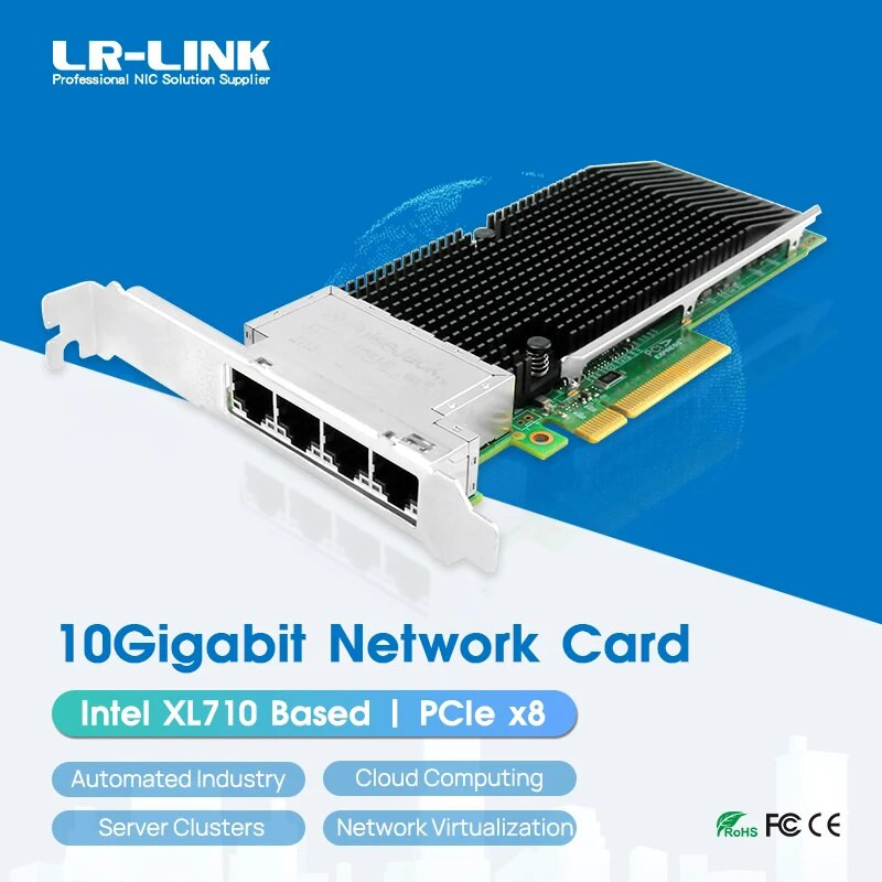 ZUPOINT X710-DA4 Ethernet Converged Network Adapter Card Quad Port ...