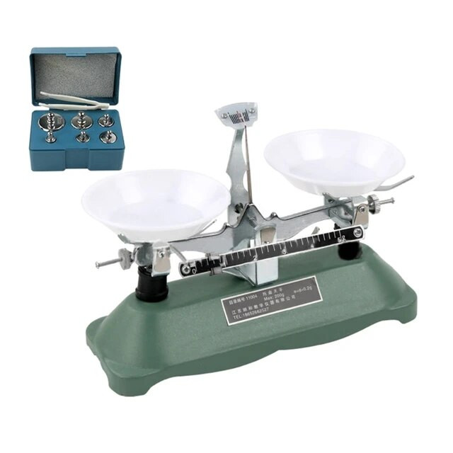 Tray Balance with Weight Balance Scale Physics Laboratory Teaching Tool ...