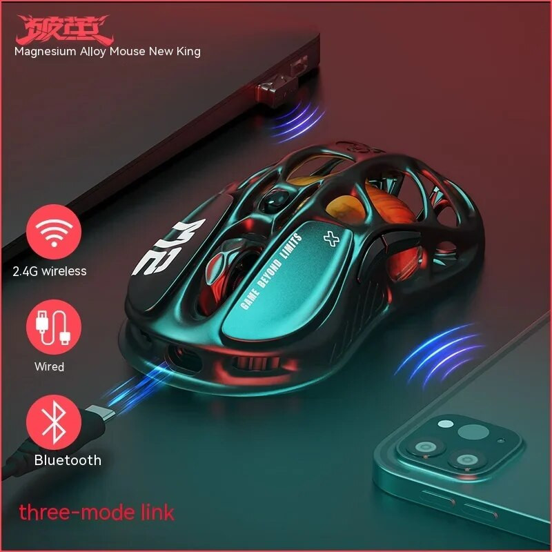 Gravastar Break Cocoon Three Mode Wireless Mouse Paw3395 Sensor Rgb ...