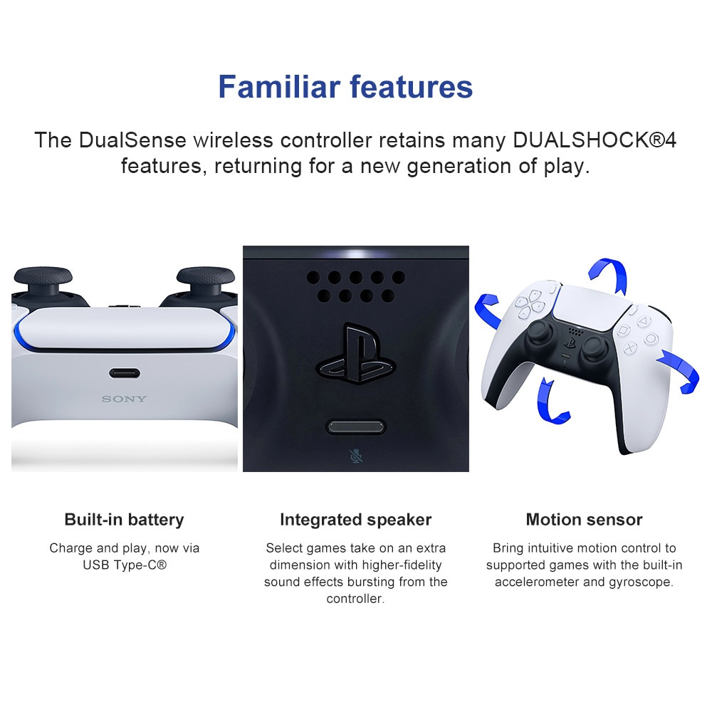 Sony PS5 Controller Original PlayStation 5 DualSense Wireless Gamepad ...