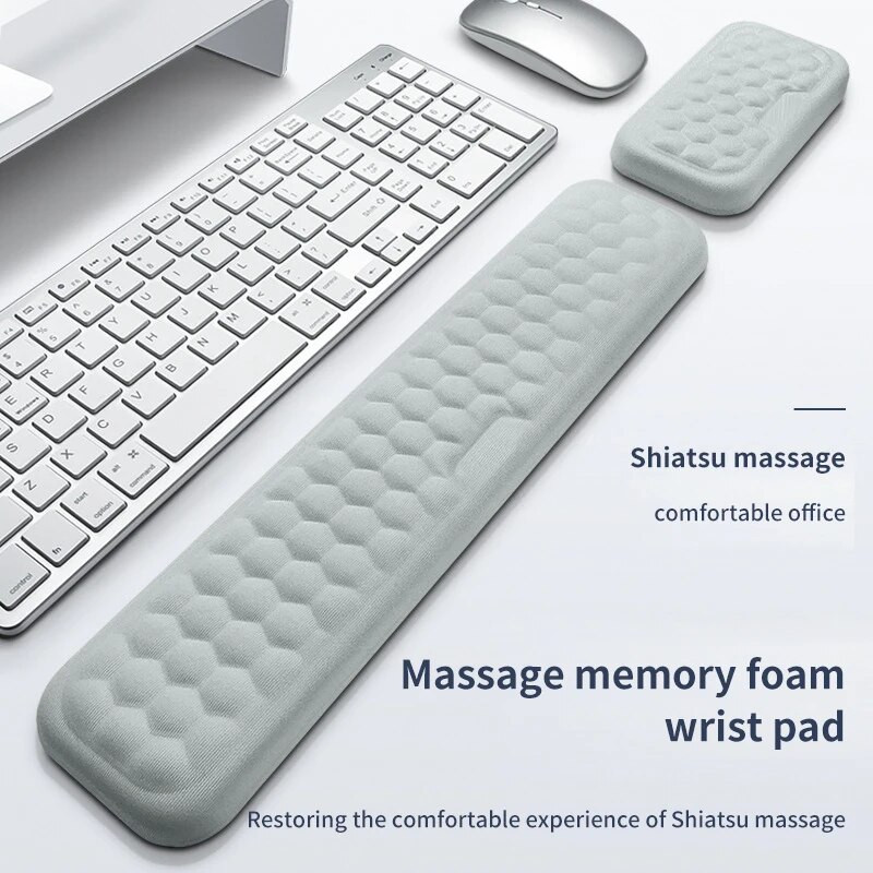 The New Mouse & Keyboard Wrist Protection Rest Pad With Massage Texture ...