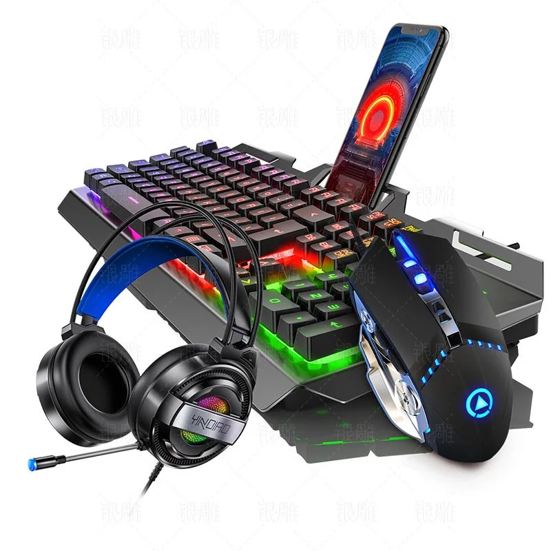 MARVO CM409 4-in-1 Advanced Gaming Combo Keyboard Stereo Gaming Headset ...