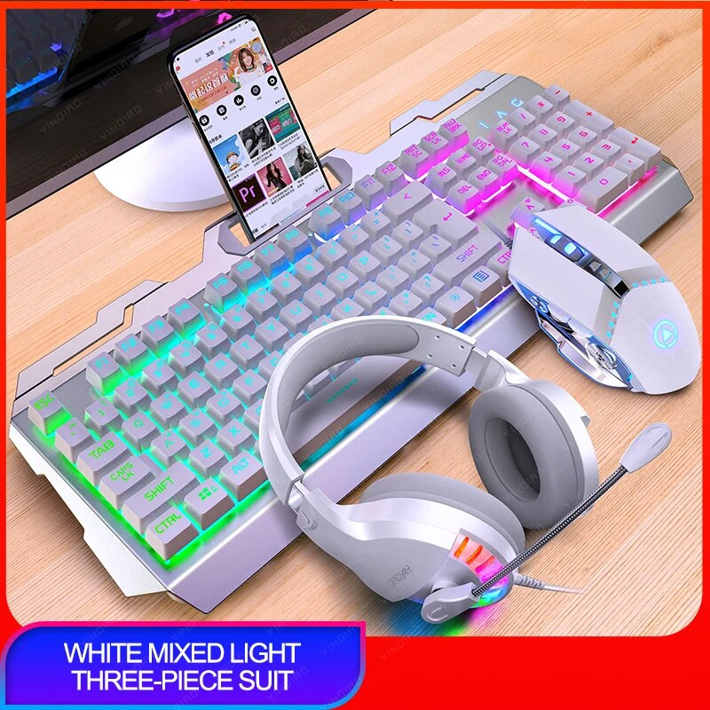MARVO CM409 4-in-1 Advanced Gaming Combo Keyboard Stereo Gaming Headset ...
