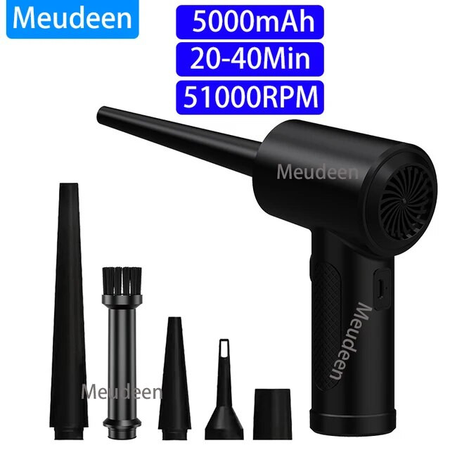 Cordless Air Duster Blower Multi-Use Portable Compressed Air Cans ...