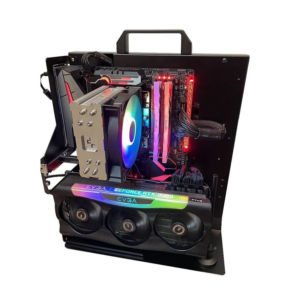 ATX Open Rack MATX ITX Case Handheld Portable Water Cooler Side ...