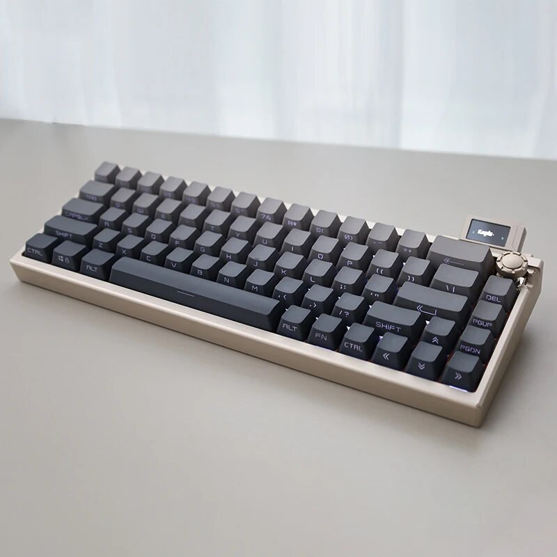 Keydous Nj68 Pro Wireless Mechanical Keyboard Kit 3-Mode Steel Brass ...