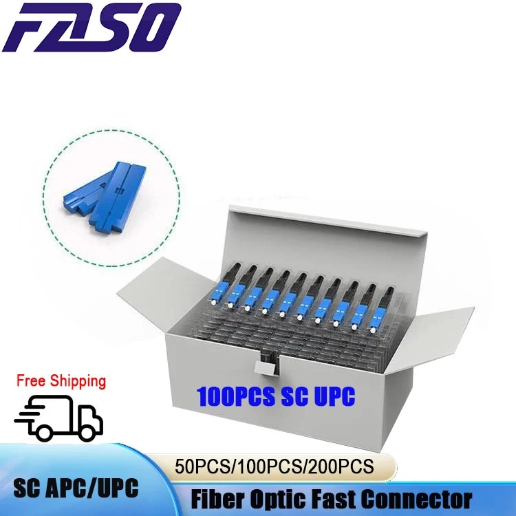 Fiber Optic Fast Connector SC-APC Single Mode Fiber Optic Adapter SC ...