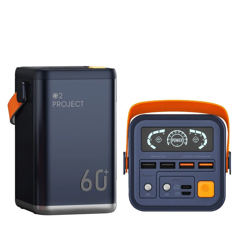 60000mAh Portable Power Bank Station PD65W Fast Charging Outdoor ...