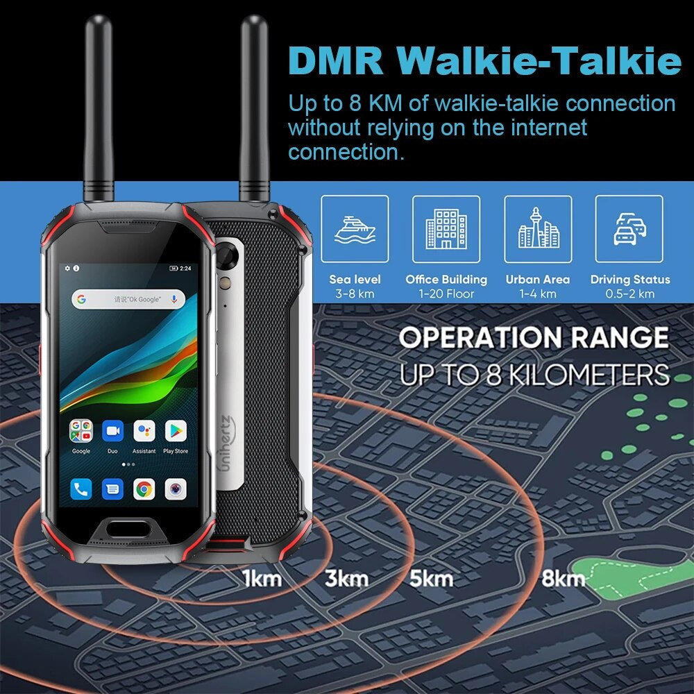 Unihertz Atom XL Rugged Waterproof Unlocked Smartphone 6GB 128GB ...