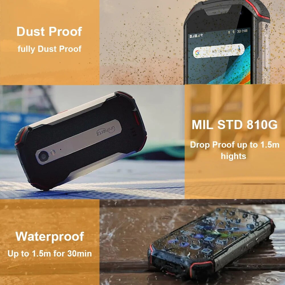 Unihertz Atom XL Rugged Waterproof Unlocked Smartphone 6GB 128GB ...