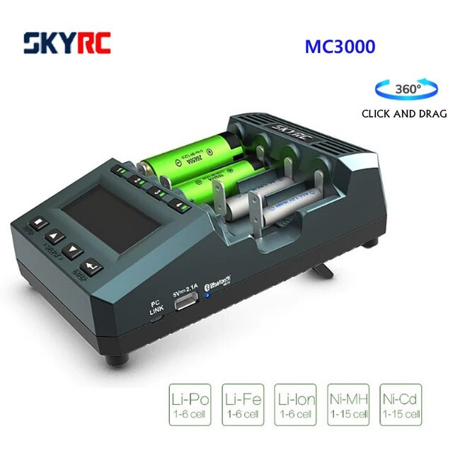 Original SKYRC MC3000 Battery Charger BT Smart APP PC Control Multi ...