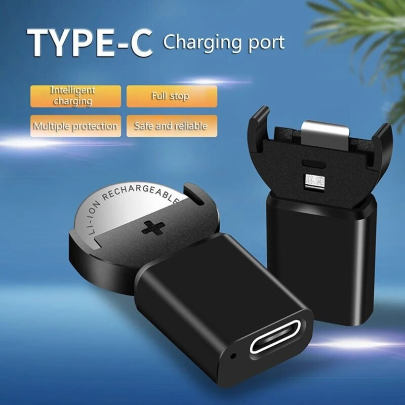 Type-C Plug Li-ion LIR2032 LIR2025 ML2032 ML2025 CR2032 Coin Button ...