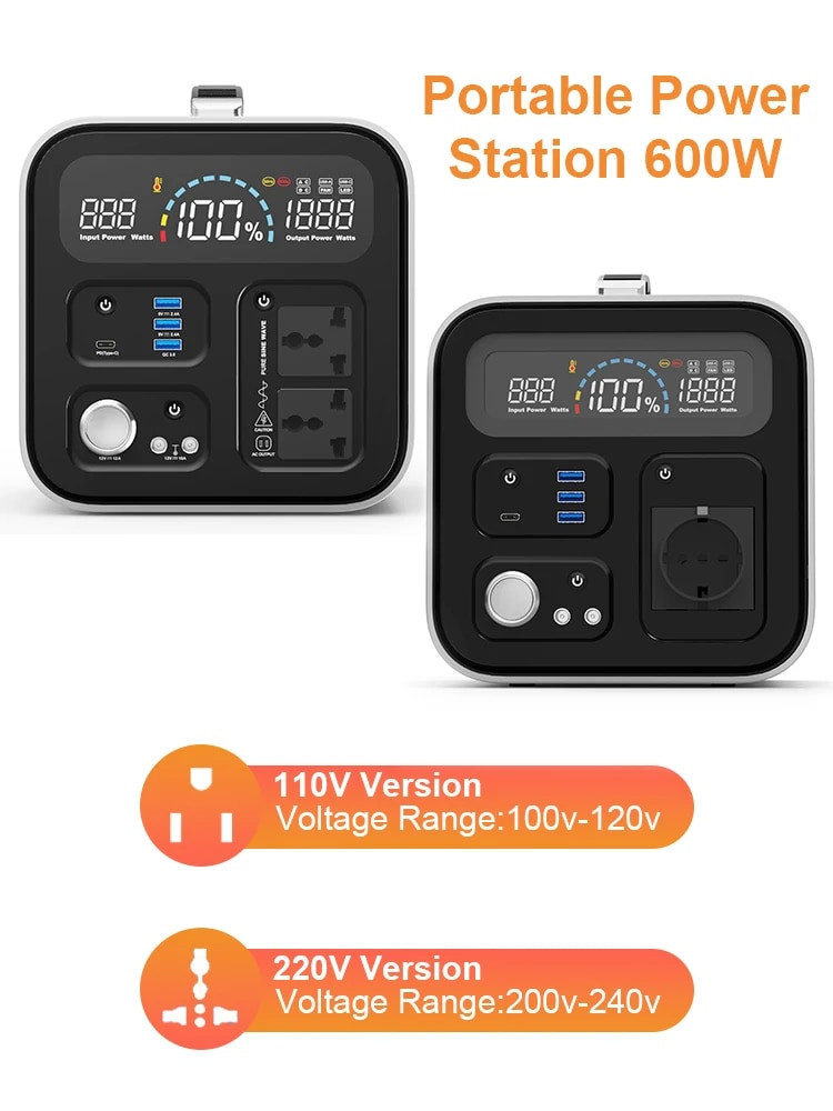 2000W Rechargeable Power Bank 220V 1000W Fast Charge Portable Power ...