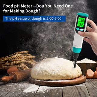 Professional Food PH Meter 0.00~14.00pH Temp pH Tester High Accuracy ...