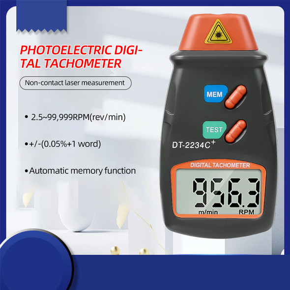 Kebidumei Digital Laser Tachometer Hour Meter Diagnostic tool Non ...