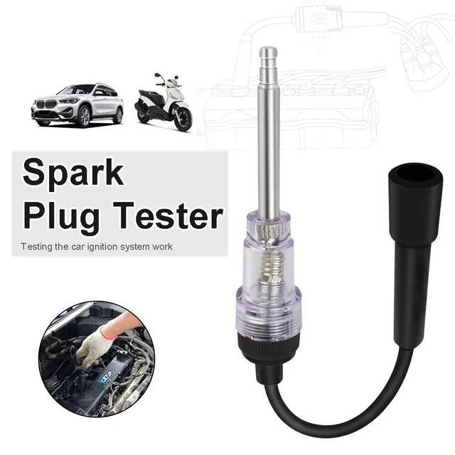Spark Plug Tester 12V In-Line Wire Ignition Plug Analyzer Spark Plug ...