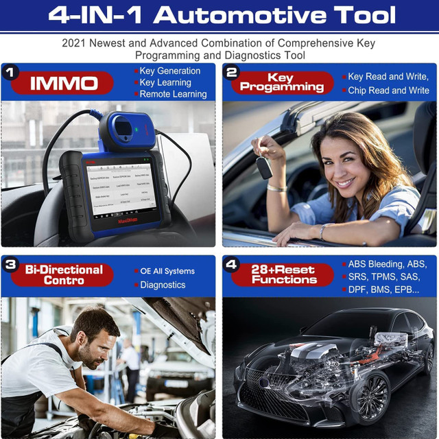 Autel MaxiIM KM100 Key Fob Programmer Immobilizer Tool Key Creation ...