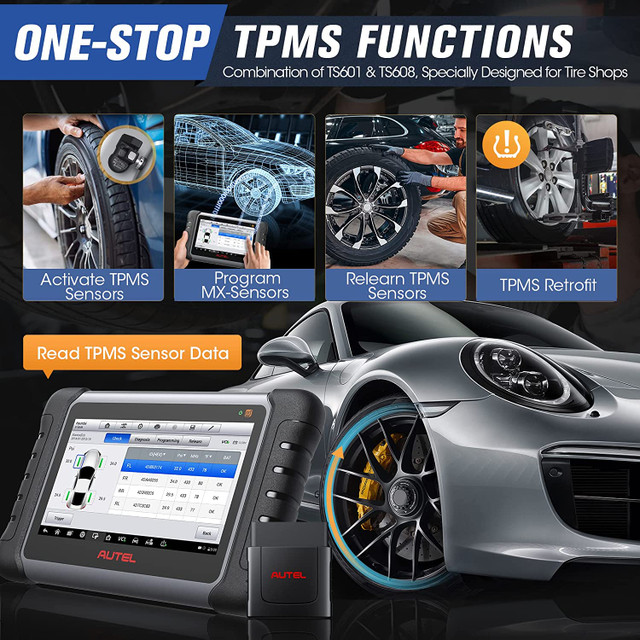 Autel MaxiPRO MP808S-TS OBD2 Scanner TPMS Programming Tool ECU Coding ...