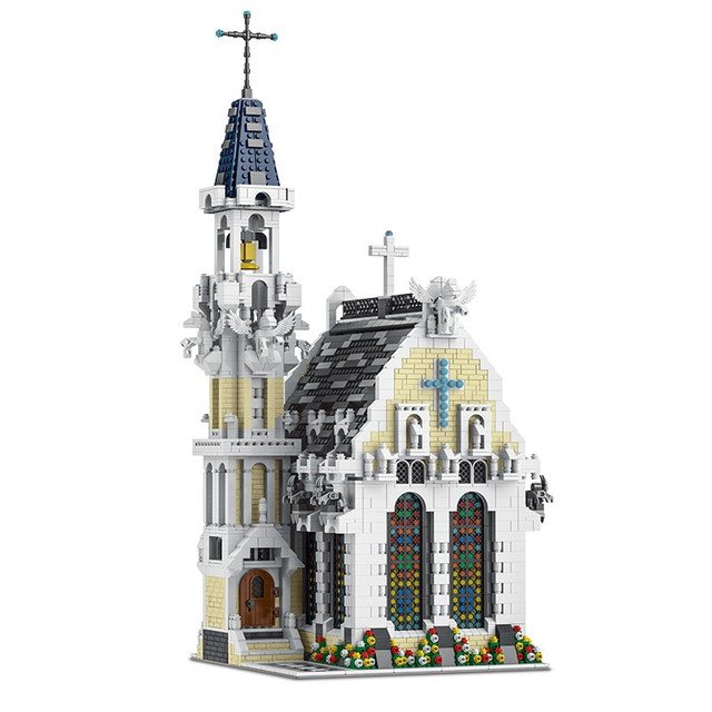 MOC-65557 Medieval Churches Building Blocks Bricks Model Creative ...