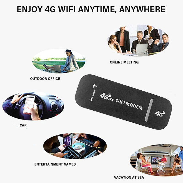 4G LTE Wireless USB Dongle WiFi Router 150Mbps Mobile Broadband Modem Stick Sim Card USB Adapter ...