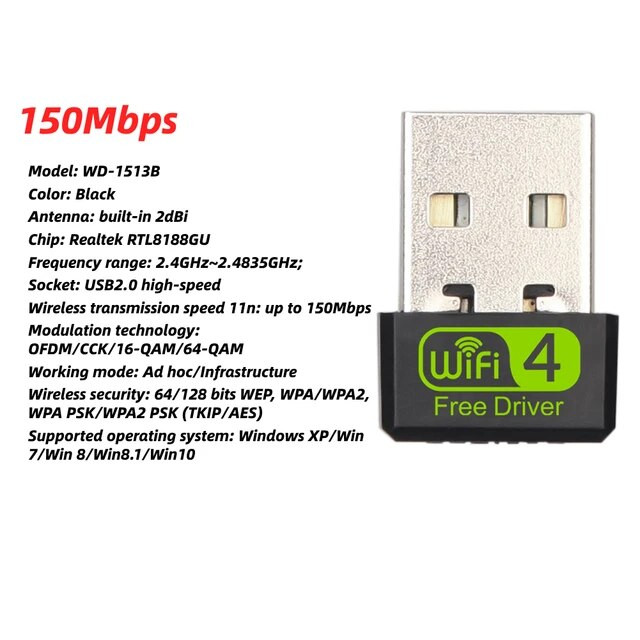 4G LTE Wireless USB Dongle 150Mbps Modem Stick Sim Card Mobile ...