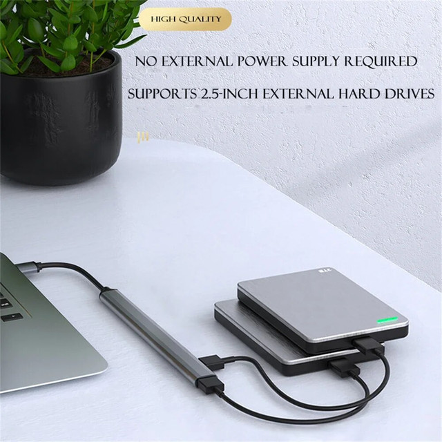 USB 3.0 7 Ports Type C HUB Expander Splitter High Speed OTG Adapter ...