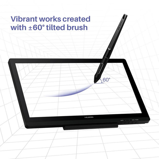 HUION Kamvas Pro 12 Graphics Tablet Screen 120% sRGB Tilt Support ...