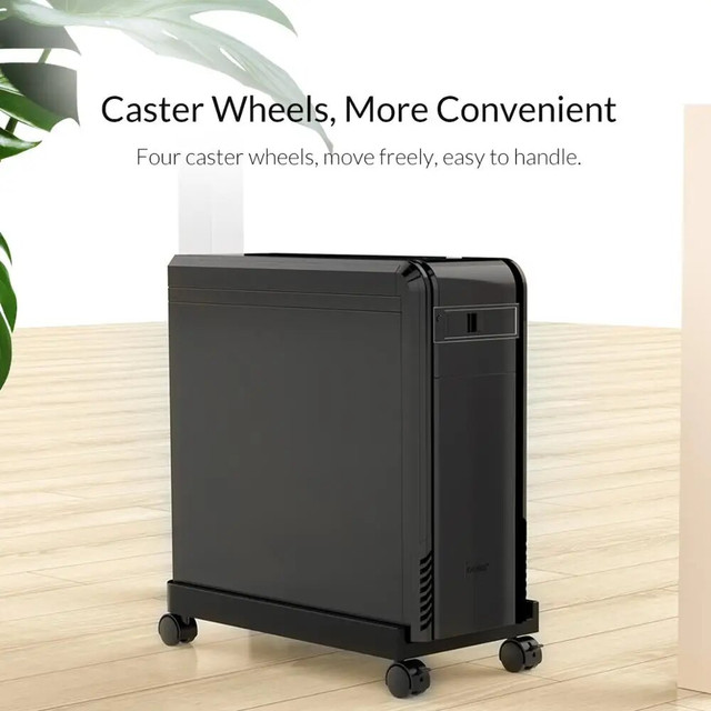 Mobile CPU Computer Tower Desktop Bracket with Rolling Caster Wheels ...