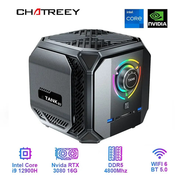 Chatreey G2 Mini PC Intel Core i9 12900H i7 12700H With Nvidia RTX 3050 ...