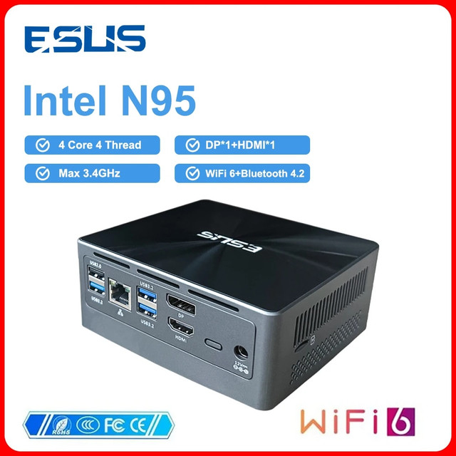 AOC Mini PC N95 MOSS M3 Mini Computer Barebone System Intel N95 ...